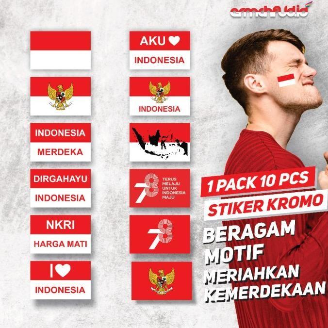 Jual |LEGEND| stiker sticker merah putih Indonesia Lomba agustusan ...