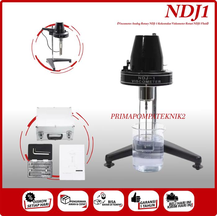 Jual Rotary Viscometer NDJ-1 NDJ1 Analog Viscosity Tester Viskometer ...