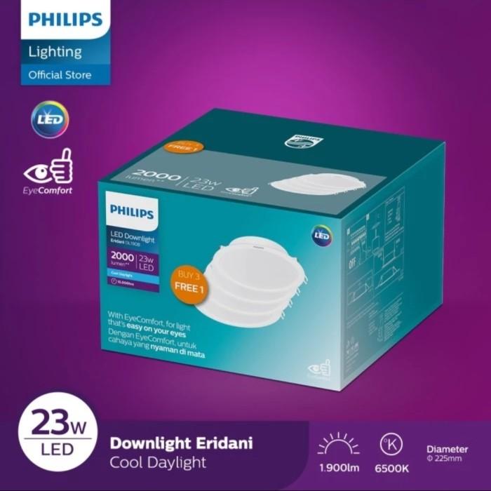 Jual Lampu Downlight Led Philips Eridani 23 Watt DL190B Multipack Pack ...