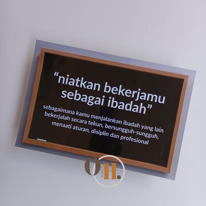 Jual Poster Quote Kerja - Poster Niatkan Bekerja Sebagai Ibadah ...