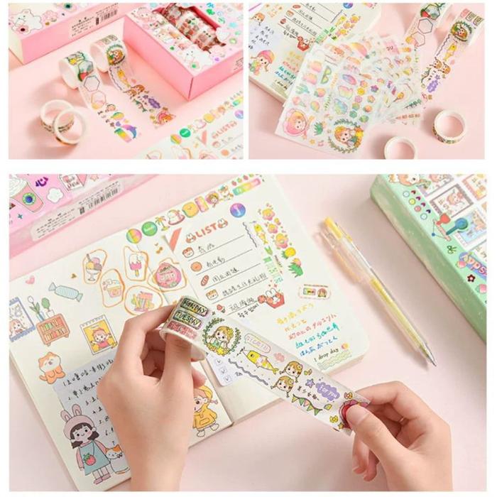 Jual Stiker Box 2in1 Stiker Momo Sanrio [ Stiker & Washi ] Motif ...