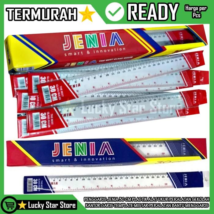 Jual Penggaris Jenia Plastik 30 Cm Mistar Basic Alat Ukur Peralatan ...