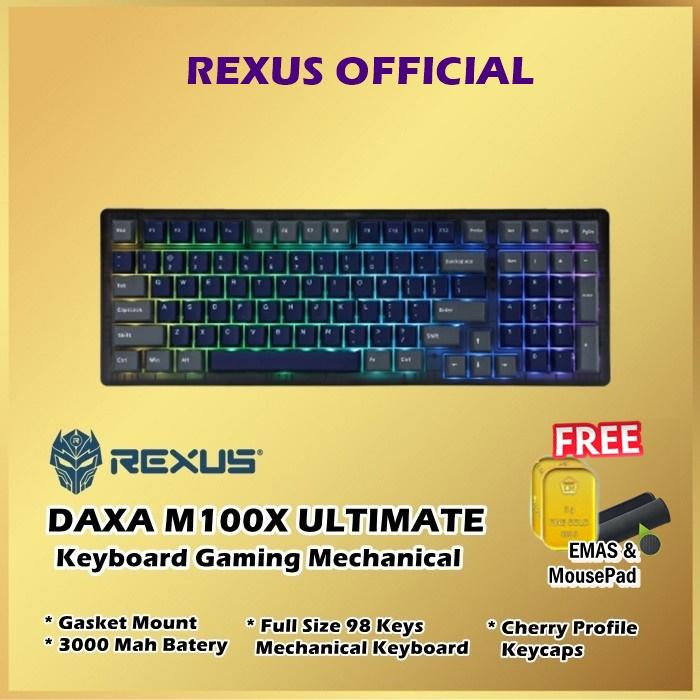 Jual Rexus Daxa M100x Ultimate 3in1 Wireless Mechanical Keyboard M100 X ...