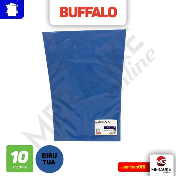 Jual Kertas Jilid Buffalo F4 160gsm (1 Pack isi 10 Lembar) - Biru Tua ...