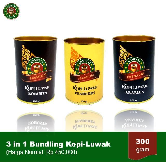 Jual Paket Kopi Luwak All Varian 300gr - Kompeni Coffee - Jakarta ...