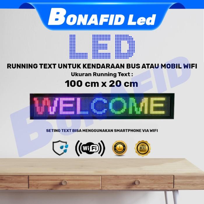 Jual New Rgb Led Running Text Led Display 100 X 20Cm Untuk Mobil Bis ...