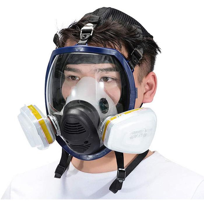 Jual Masker Gas Acid Full Face 6002CN Respirator Keren dengan Filter ...