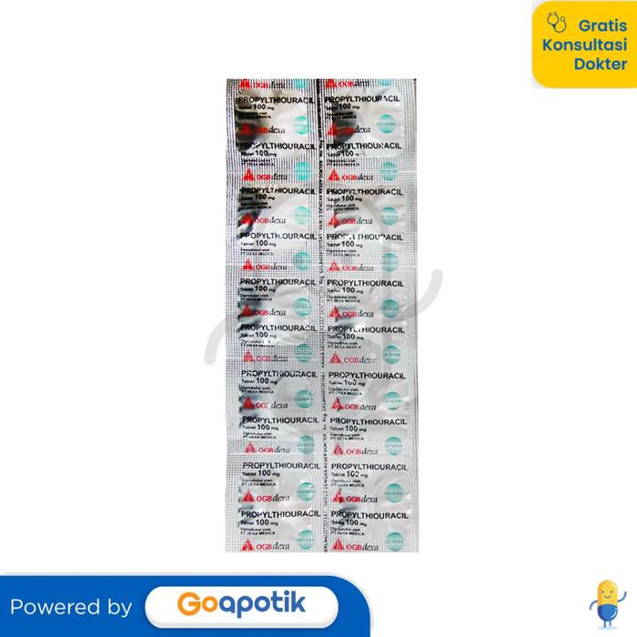Jual PROPYLTHIOURACIL OGB DEXA MEDICA 100 MG STRIP 10 TABLET ...