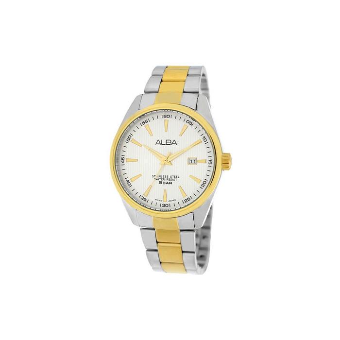 Promo Alba Jam Tangan Wanita AH7A28 Quartz Stainless Steel Dual Tone ...