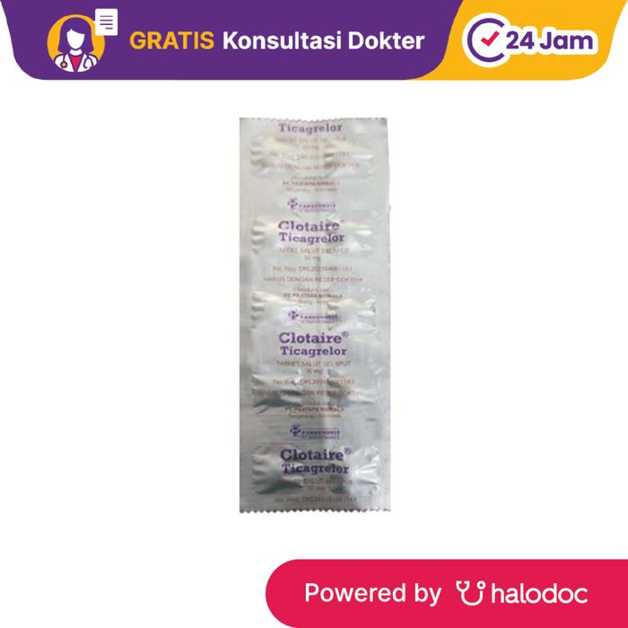 Jual Clotaire 90 mg 10 Tablet - Obat Jantung - Halodoc - Kab. Bandung ...