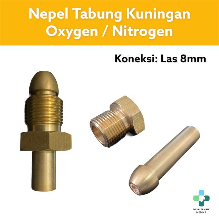 Jual Nepel Botol Oxygen Nitrogen Kuningan - Las | Nepel Tabung Oksigen ...