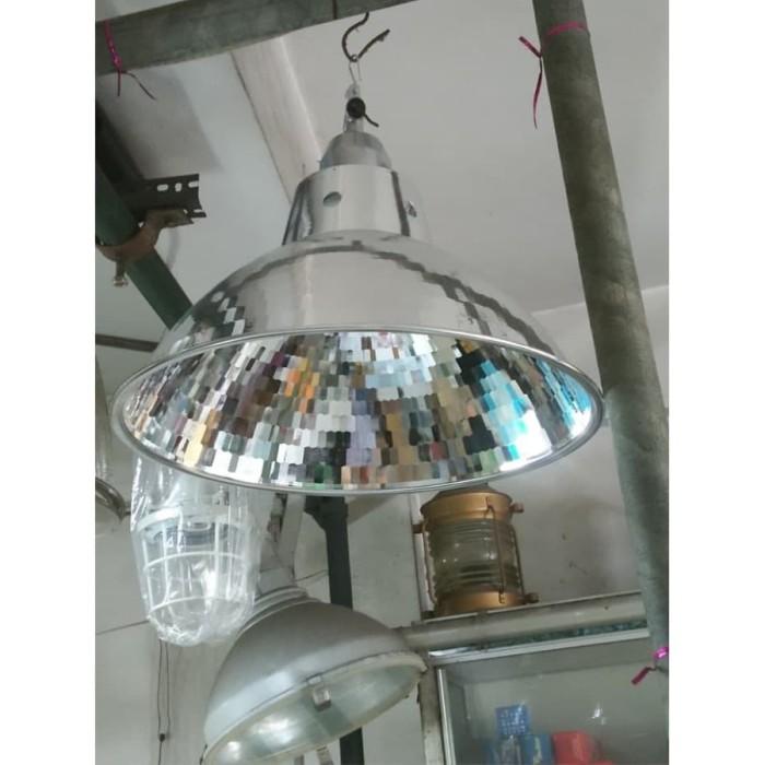Jual lz_ Kap Lampu Gantung Industri Kilap 12 14 16 18 inch + Fitting WD E27 - Jakarta Barat ...