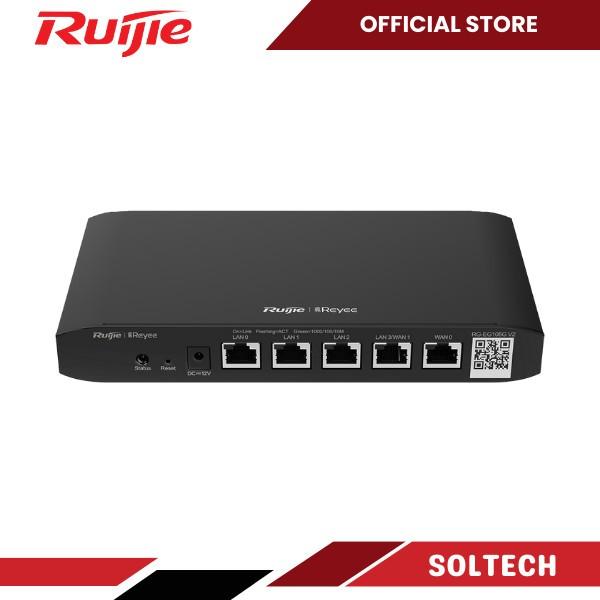Jual Ruijie Reyee RG EG105G V3 Series Cloud Managed Router 5 Gigabit Ports, 100 Users, 600Mbps ...