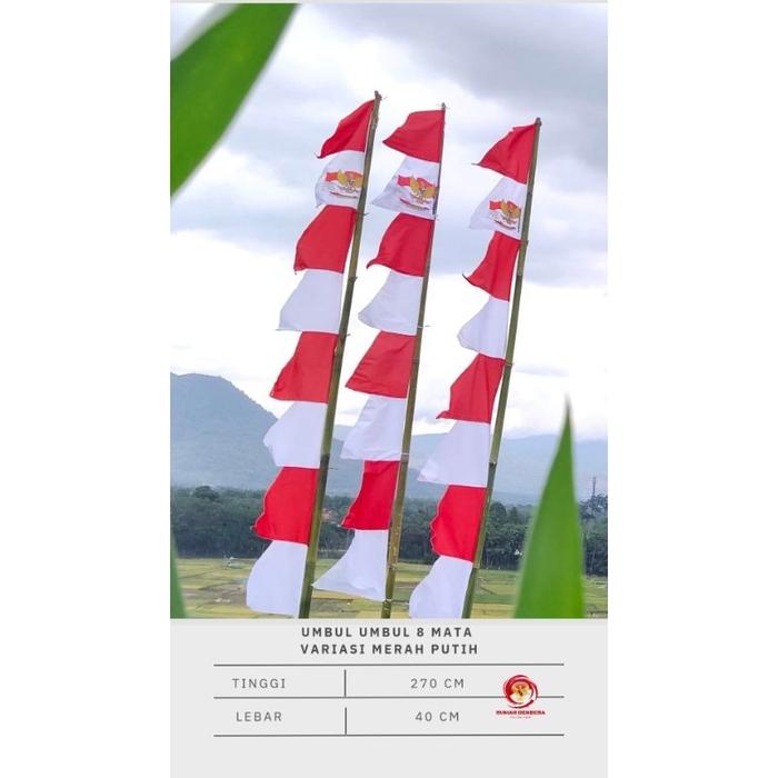 Jual Bendera Umbul Umbul Garuda 8 Mata Merah Putih (20 Pcs) - Jakarta Pusat - PAULTORE | Tokopedia