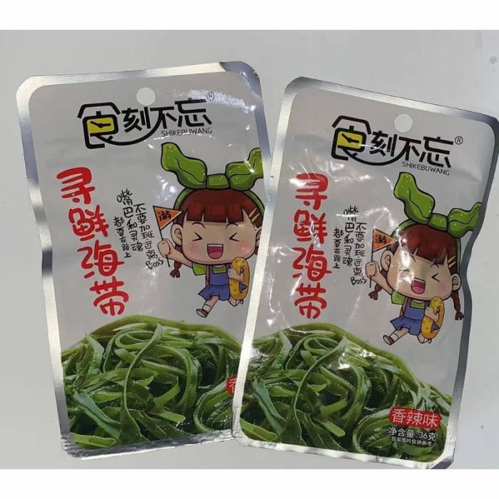 Jual Snack 食刻不忘香辣海带片 Rumput Laut Spicy Snack Rumput Laut Camilan China ...