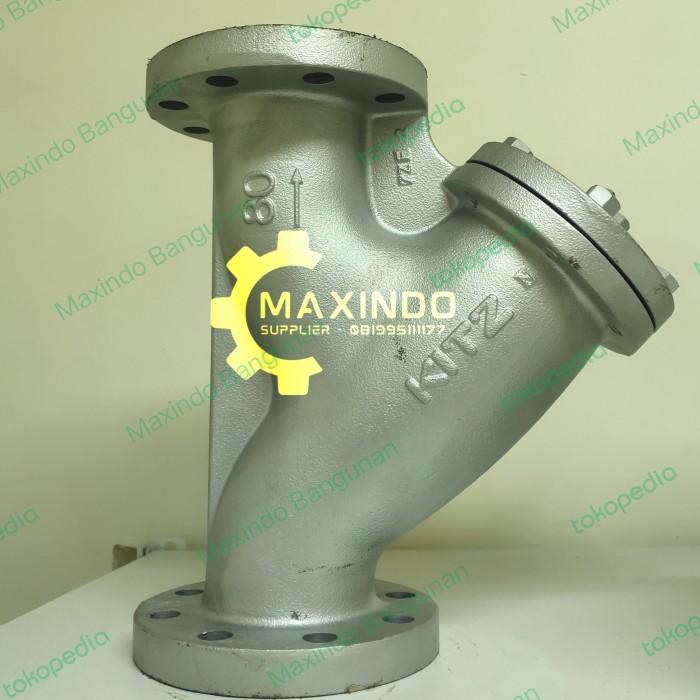Jual Y Strainer KITZ 3" Inch JIS 10K Cast Iron DN80 Original Best - Kota Surabaya - WIJAYA ...