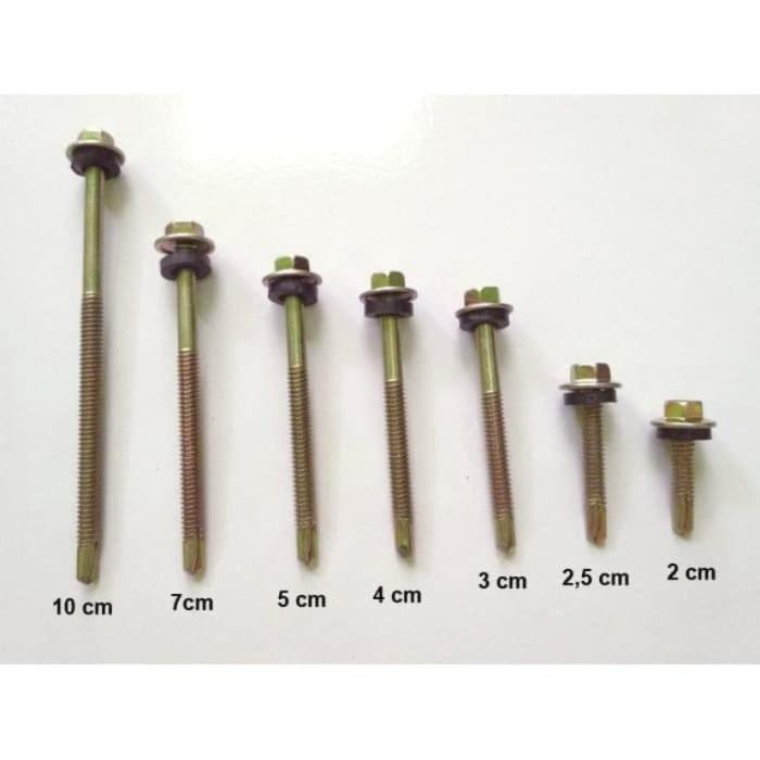 Jual Baut roofing/ baut atap spandek/ baut atap alderon - 2 cm - Kota ...