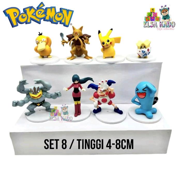 Promo Action Figure Pokemon Scale World Set 8 Sabrina Pikachu Togepi ...
