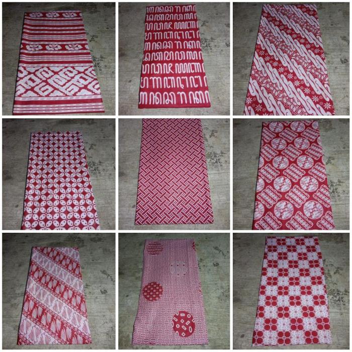 Jual KB2 KAIN BATIK MERAH PUTIH BAHAN BATIK MERAH PUTIH BATIK MERAH ...