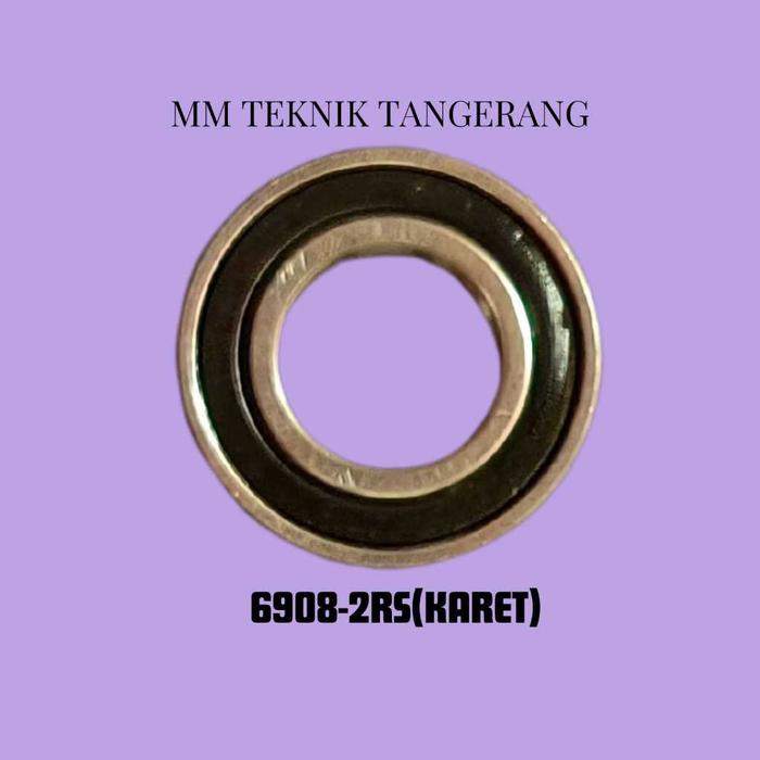 Jual Ball Bearing 6908 ZZ (tutup besi) 2rs(tutup karet) id 40, od 62 ...