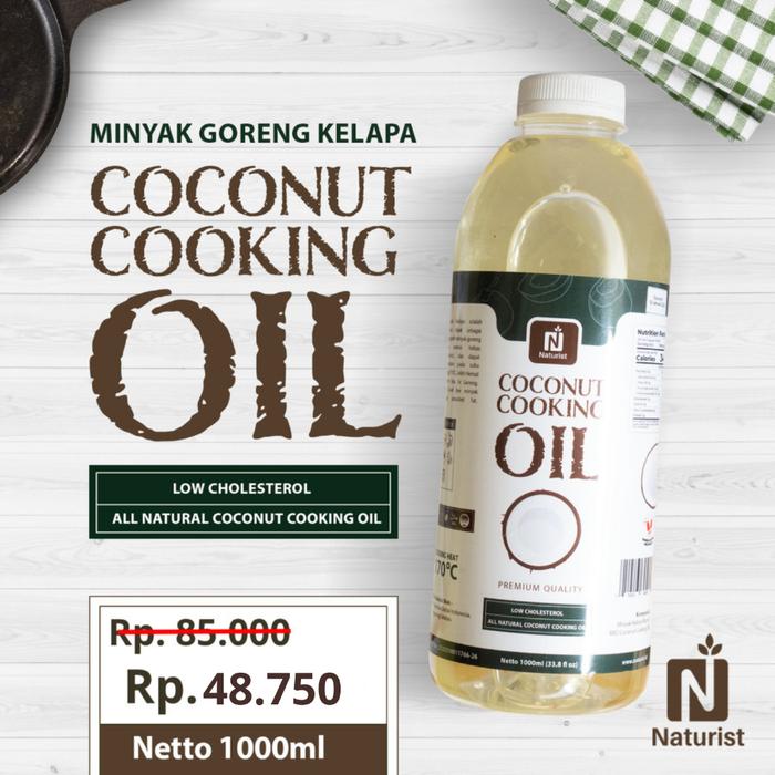 Jual NATURIST COCONUT COOKING OIL 1 LITER | MINYAK GORENG KELAPA MURNI ...