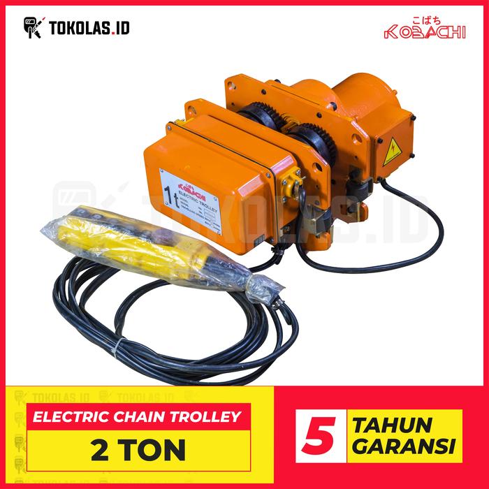 Promo Electric Trolley Troli Elektrik Chain Hoist 2 Ton KOBACHI Japan ...