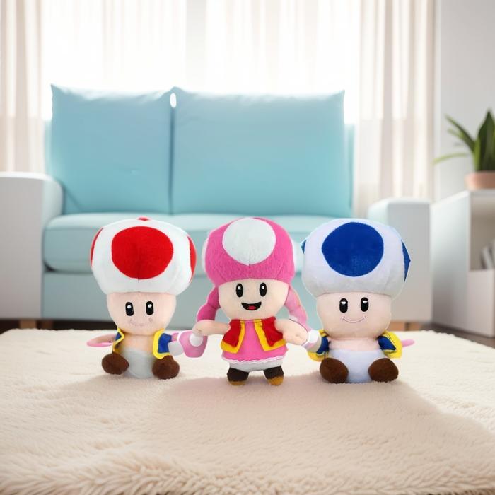 Jual Super Mario Bros. Wonder Mushroom Toad Toadette Ette 6 inches ...