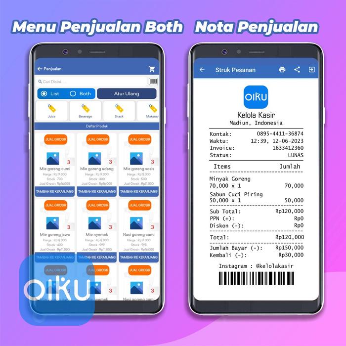 Jual Oiku Kasir Platinum Pro Lengkap Dengan Pergudangan Inventory Serta Penjualan Grosir Dan ...