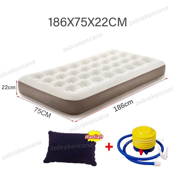 Jual 【186X75X22Cm】Sleefy Matras Tidur Kasur Angin Pompa Tiup Double Air ...