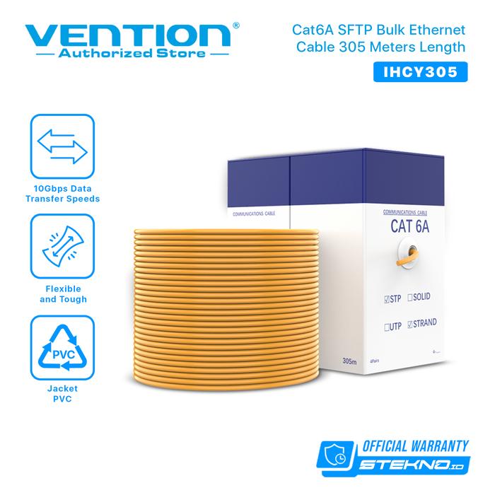 Promo Vention Kabel Lan SFTP Cat6A RJ45 Ethernet 305M High Speed ...