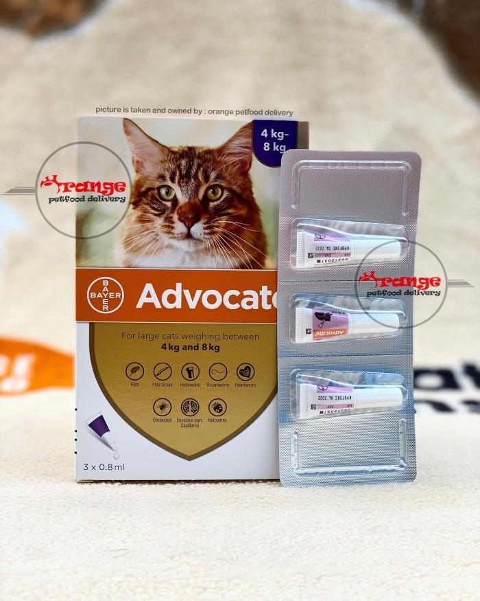 Jual obat kutu parasit kucing ADVOCATE spot on for large cat 4-8 kg ...