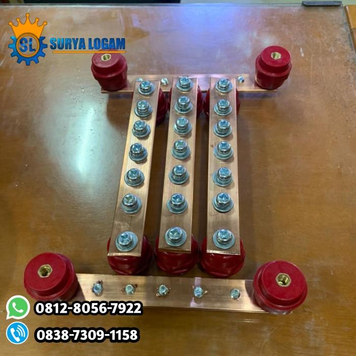 Jual busbar tembaga 3mm x 20mm x 150mm 5 baut Busbar custom - Jakarta ...
