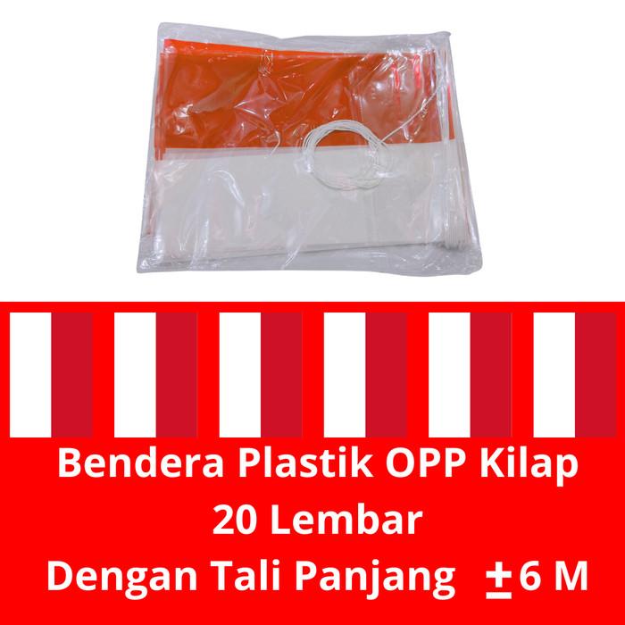 Jual Bendera Plastik Merah Putih Indonesia Hias Dekor Jalan Gedung Gang ...