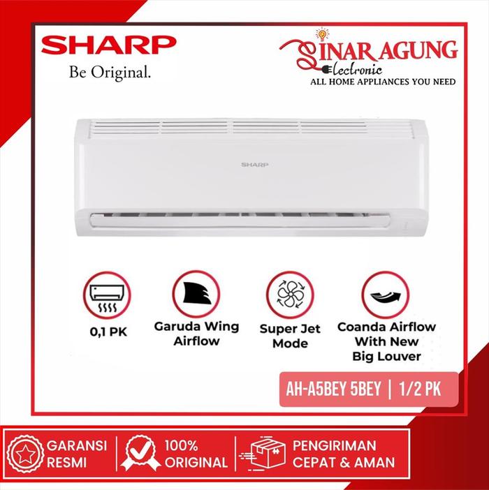 Promo AC SHARP JETSTREAM 1/2 PK AH-A5BEY 5BEY - GARANSI RESMI Cicil 0% ...