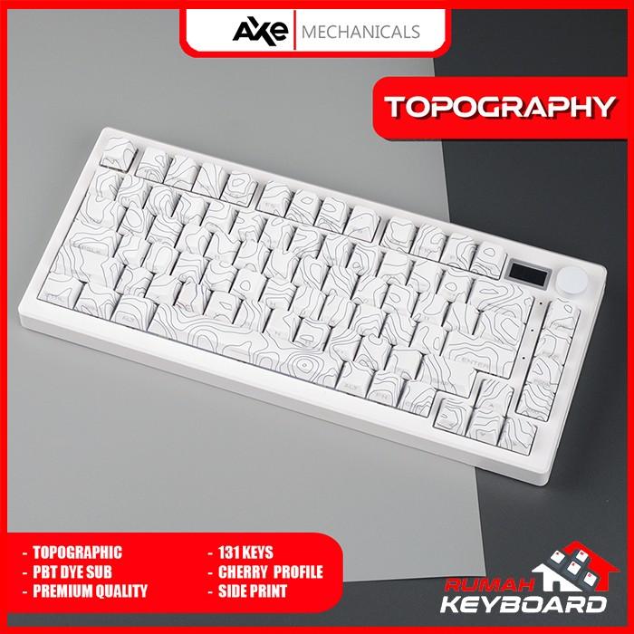 Jual KEYCAP - KEYCAPS - CHERRY - TOPOGRAPHIC - TOPOGRAPHY WHITE - PBT ...