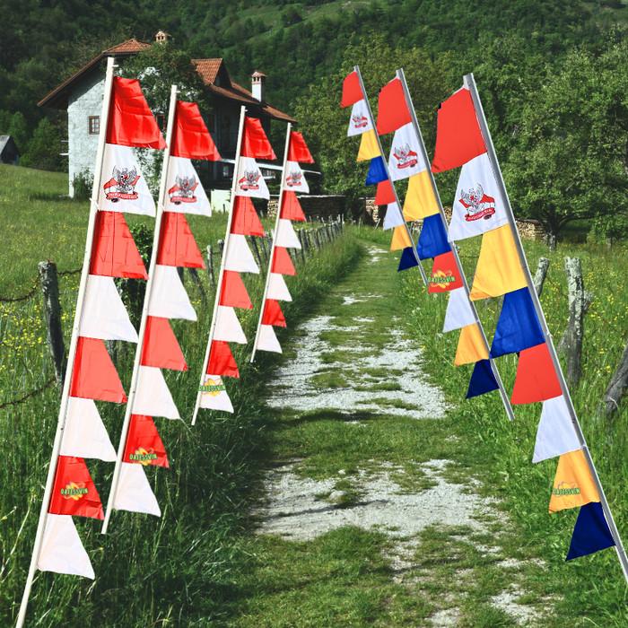Jual Bendera Umbul Umbul Banner Hiasan Dekorasi Jalan 17an Agustusan 6 8 10 Titik Mata Warna ...