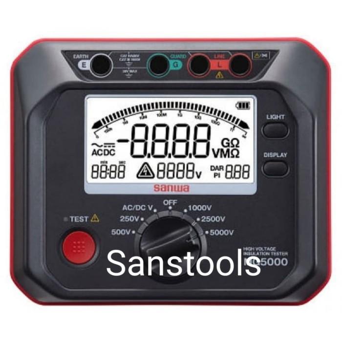 Jual Sanwa MG5000 High voltage insulation tester megger meger 5kv MG ...