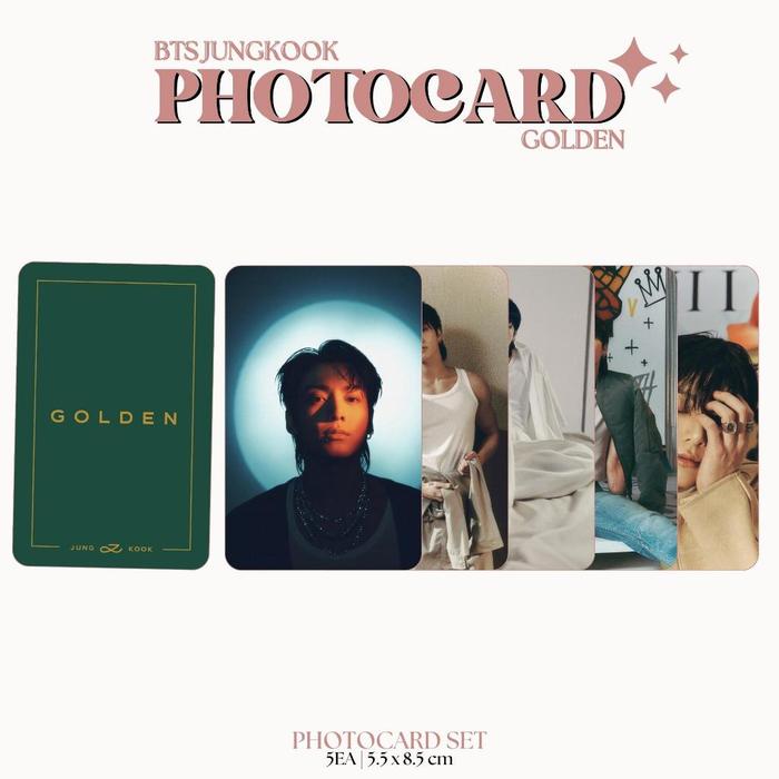 Jual PHOTOCARD BTS GOLDEN 2SISI (ISI 8 PCS + LAMINASI 2 SISI) TANDA ...
