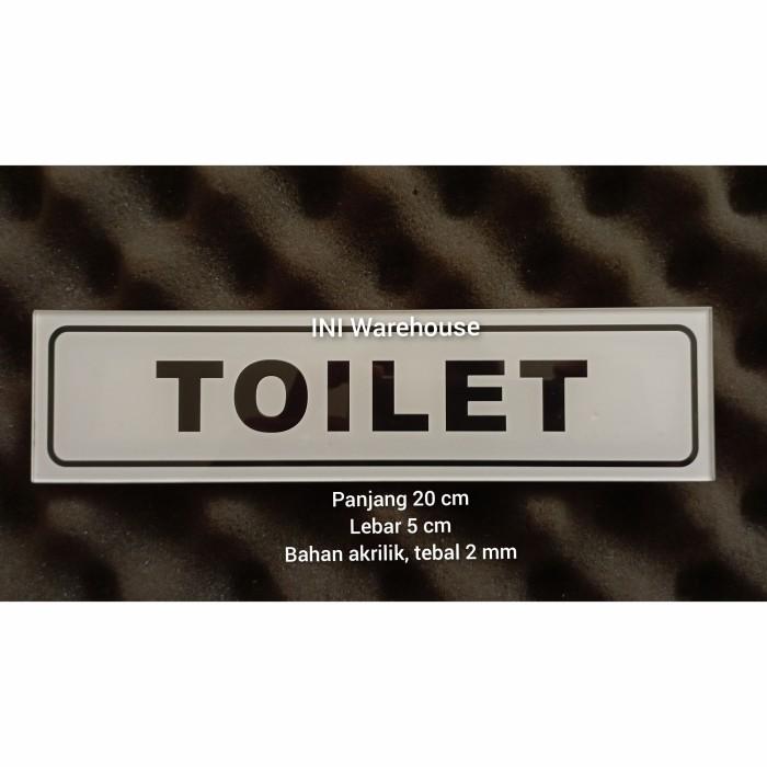 Jual －O－ Acrylic Toilet Sign Signage Rambu Simbol Akrilik Kamar Mandi 5 ...