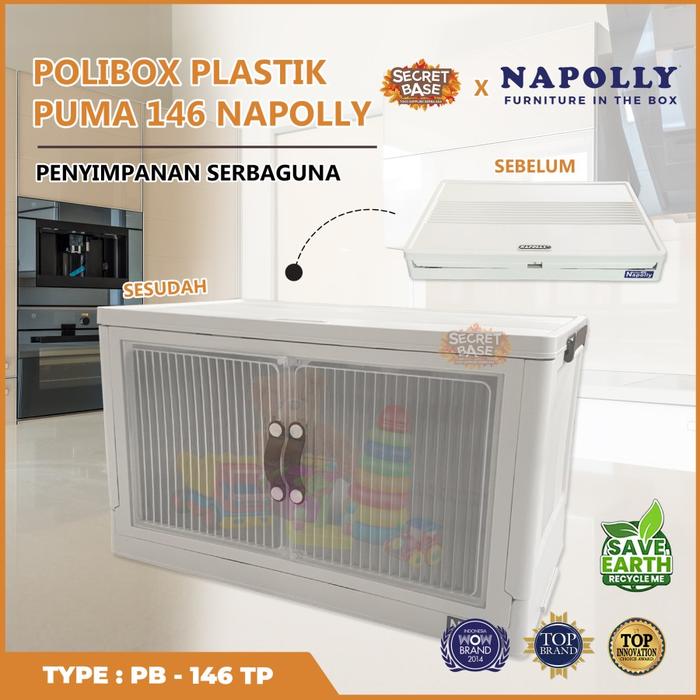 Jual NAPOLLY POLIBOX / CONTAINER PLASTIK SERBAGUNA / KOTAK PENYIMPANAN ...