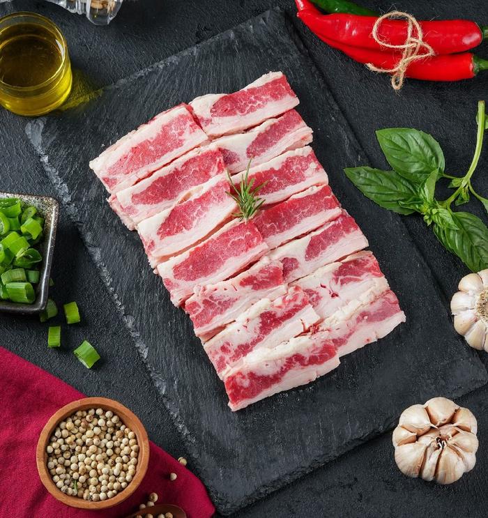 Jual Beef US Wagyu Karubi Belly Yakiniku Cut - Pack @250gr Premium ...