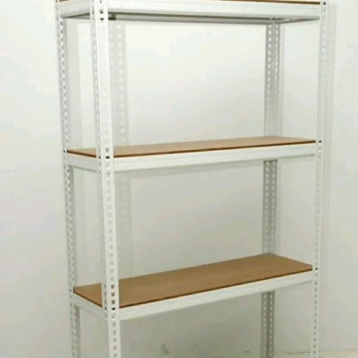 Jual rak besi siku lubang tanpa baut boltless steel shelving rack ...