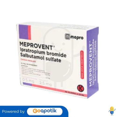 Jual MEPROVENT CAIRAN INHALASI 2.5 ML BOX 10 AMPUL - Jakarta Timur ...