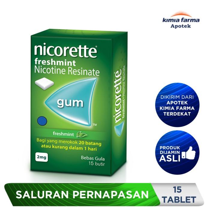 Jual NICORETTE FRESHMINT GUM 2 MG DUS 15 TABLET / OBAT KETERGANTUNGAN ...