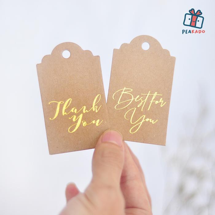 Jual Hang Tag Label Thank You Hampers Ulang Tahun Souvenir Kado Mini ...