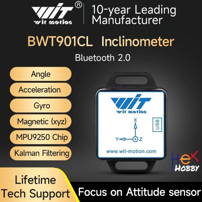 Jual WitMotion Bluetooth Inclinometer Digital Compass, BWT901CL MPU9250 ...
