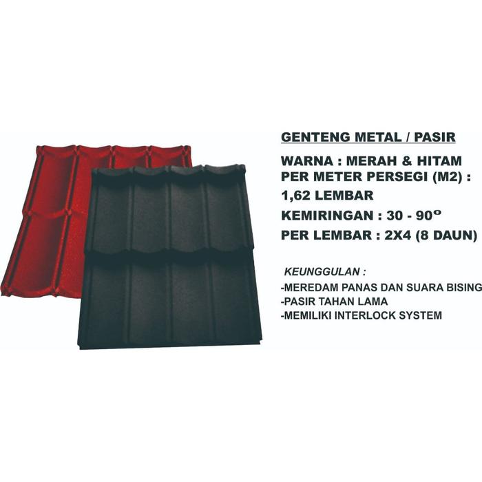 Jual Genteng Metal Pasir / Atap Genteng metal 2x4 - GENTENG METAL ...