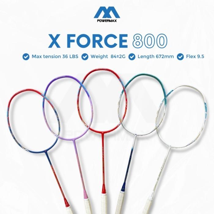 Jual Powermax Raket Badminton X Force 800 Original - Navy Red, Bg 66 ...