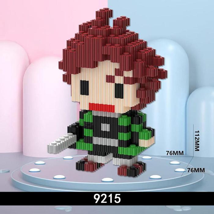 Jual Nano Block Anime Demon Slayer Mainan Balok Building Block Nano ...