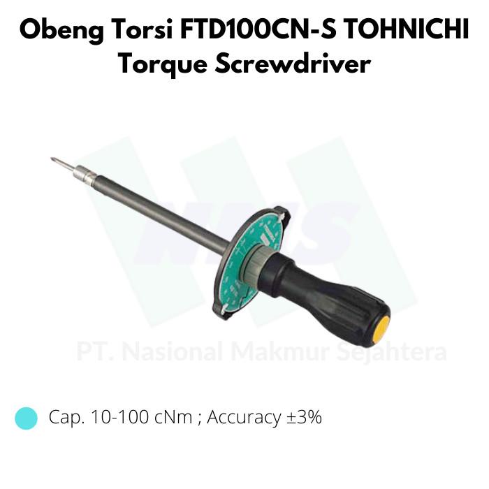 Jual Obeng Torsi FTD100CN-S TOHNICHI Torque Screwdriver Best - Kota ...